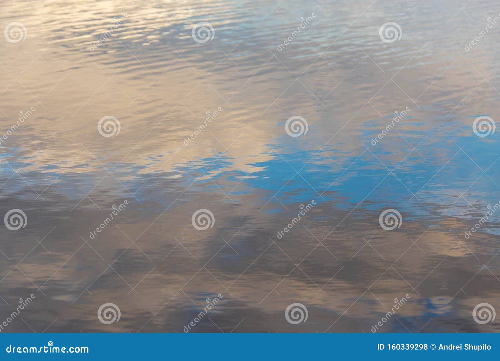 Reflection of the Sky on the Surface of the Water Stock Photo - Image ...