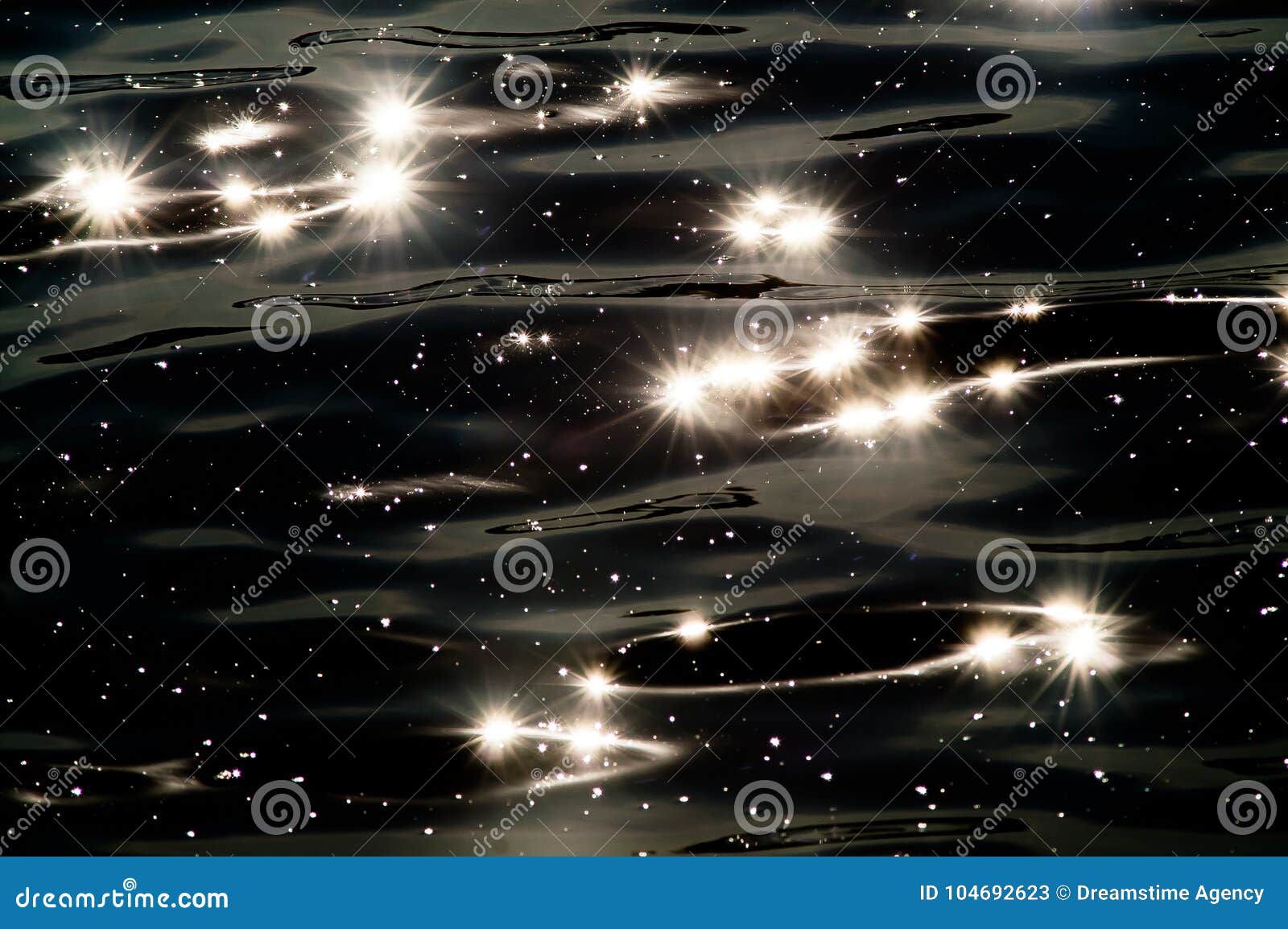 Reflection of the Sky in Water Stock Image - Image of radiance, night ...