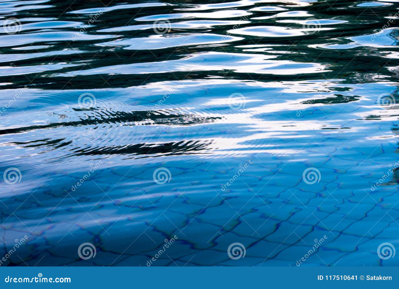Reflection of Sky on the Water Surface in the Pool Stock Image - Image ...