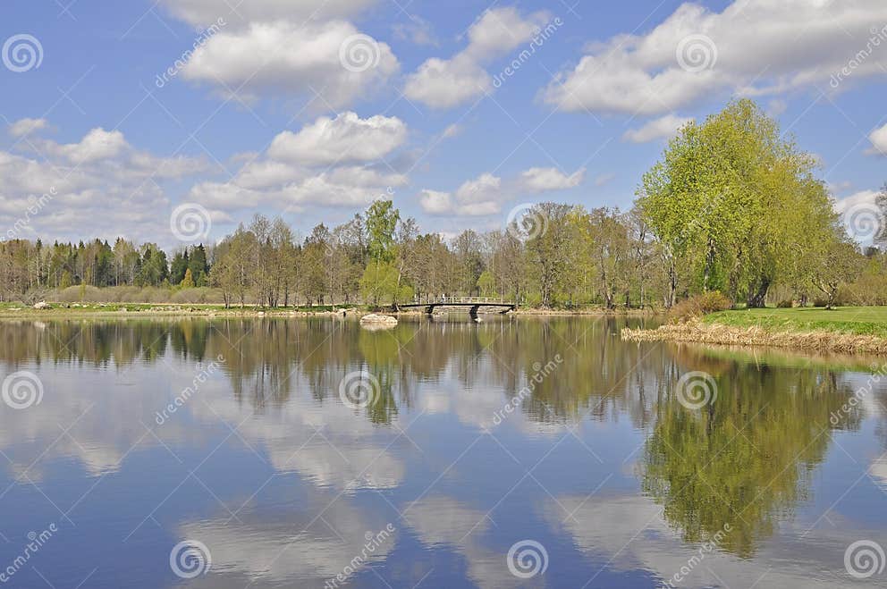Reflection on still lake stock image. Image of landscape - 19420317