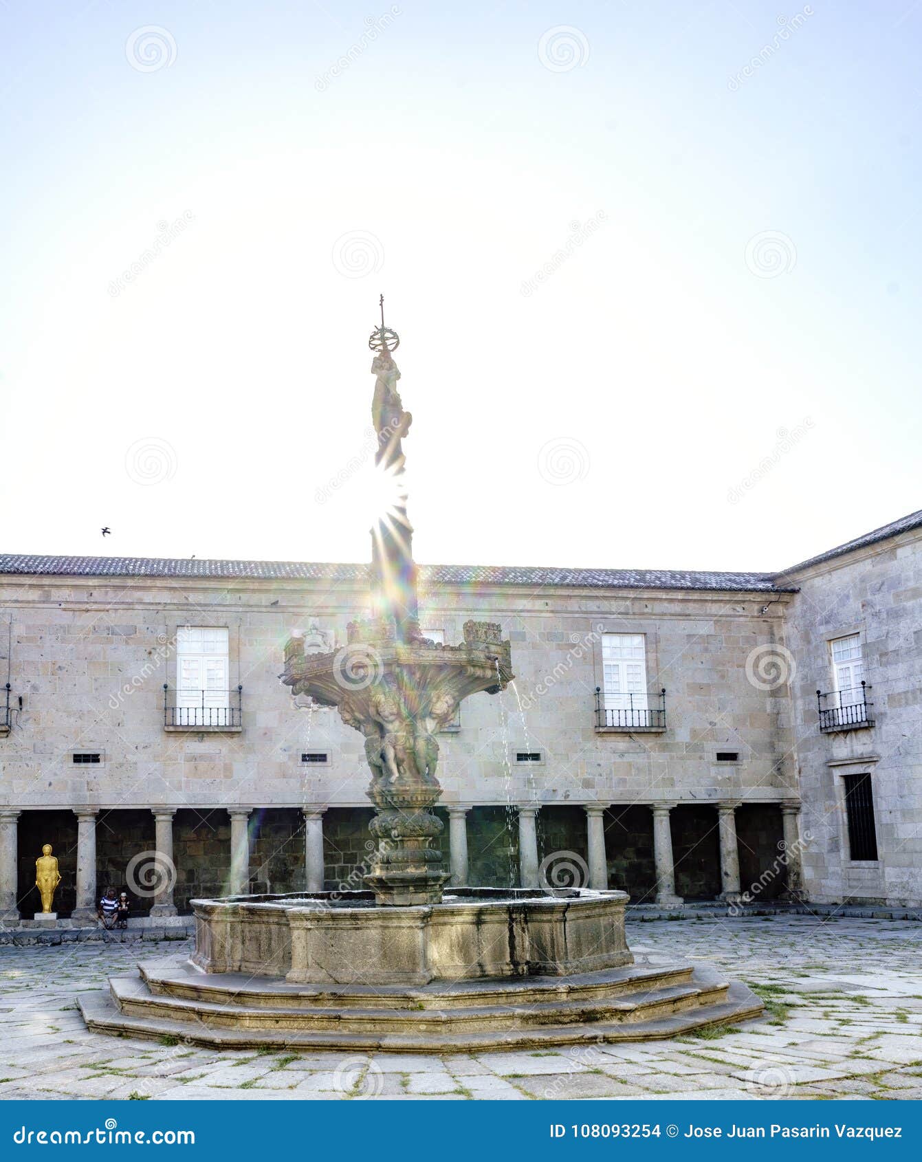 Reflection of the Sun in the Fountain of the Rectory Square of ...