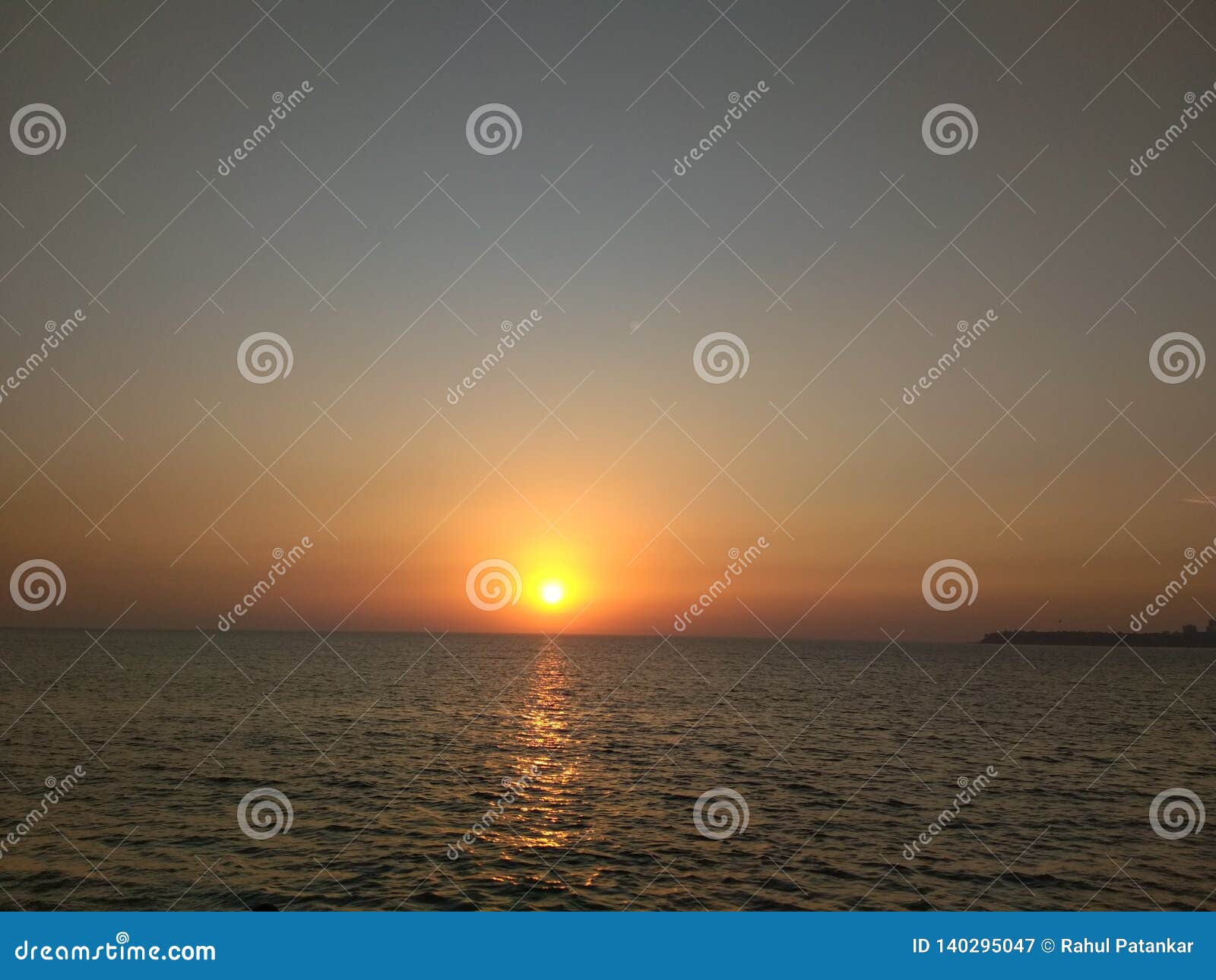 Reflection of Sun in Ocean Evening Shades Stock Image - Image of shades ...