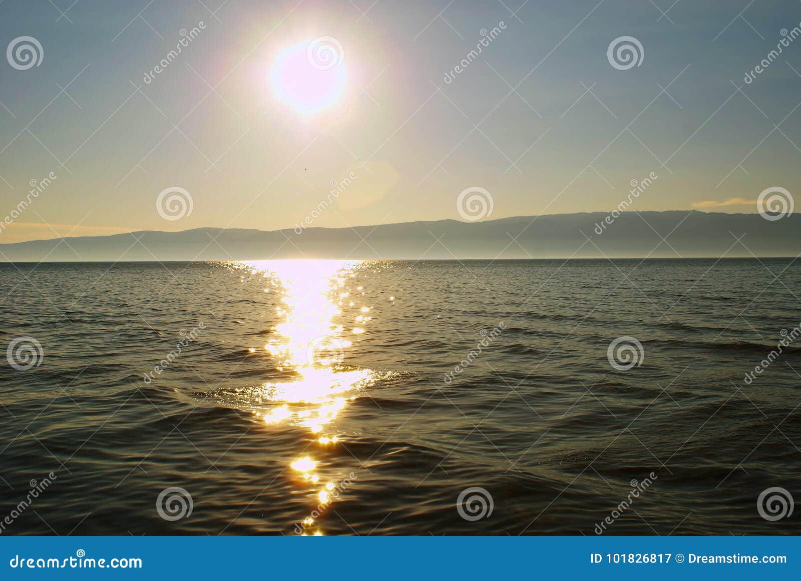 Reflection of sun in river stock image. Image of river - 101826817