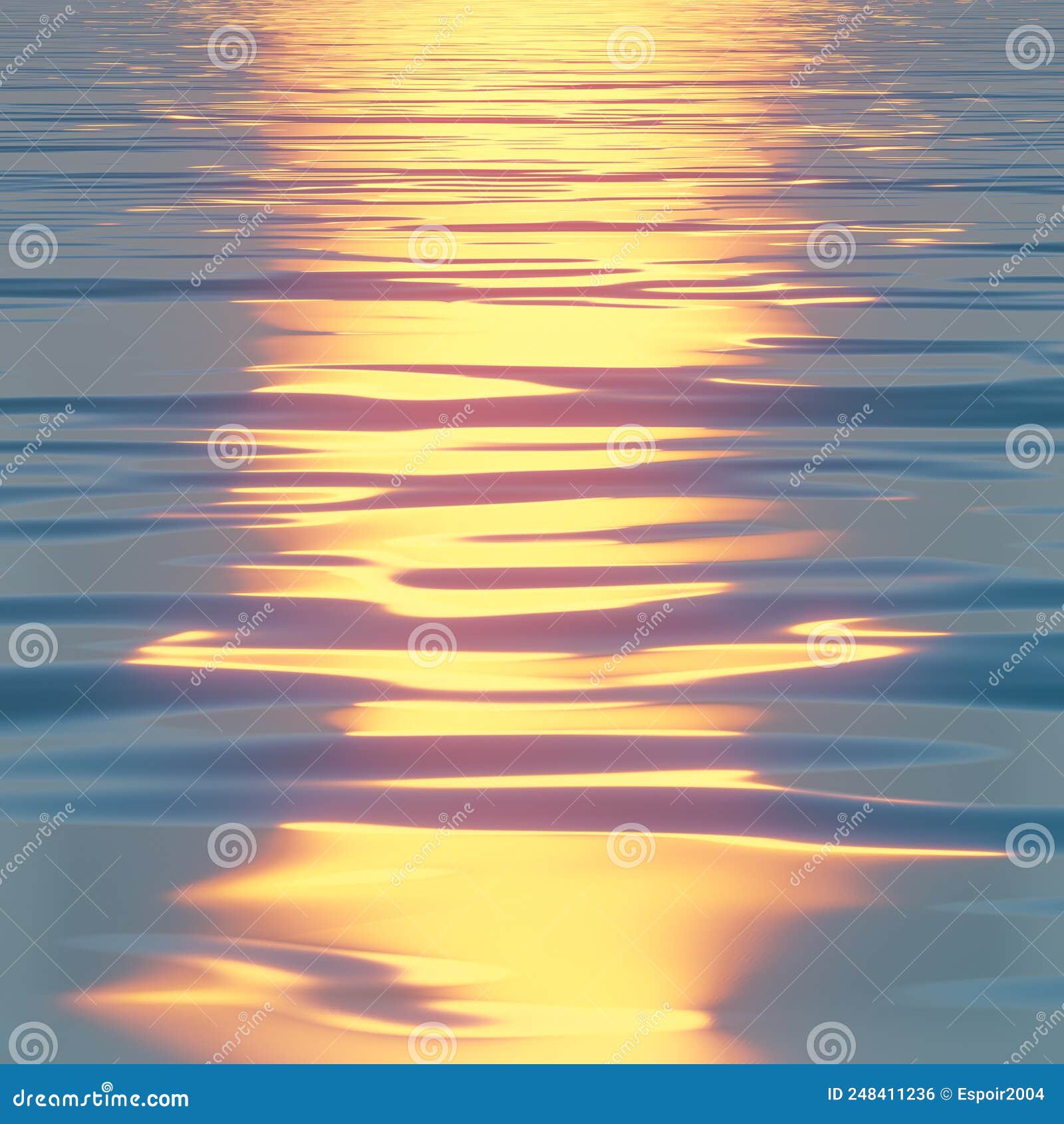 Reflection of the Sun S Rays Stock Illustration - Illustration of dusk ...