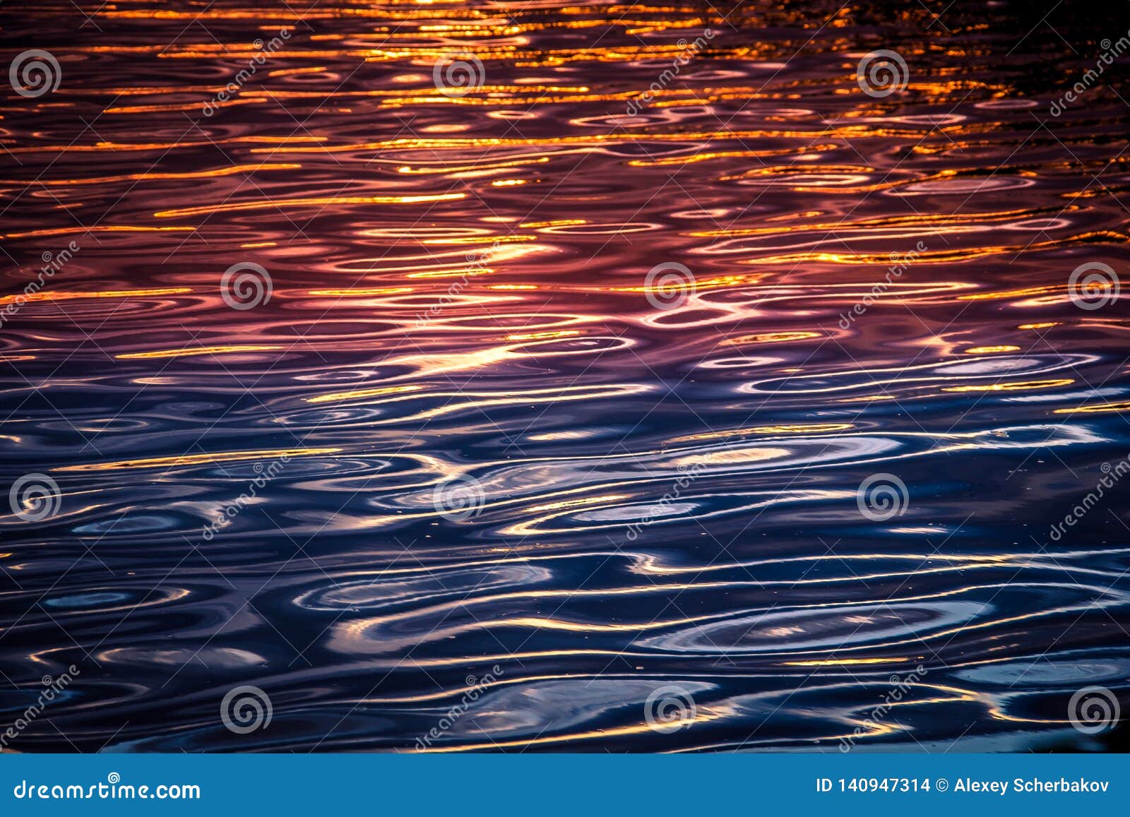 Reflection of sun in water stock photo. Image of golden - 140947314