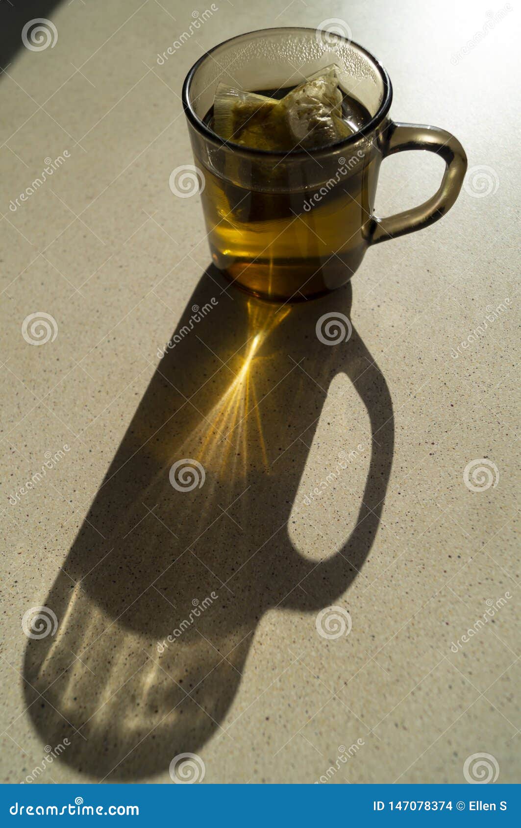 Reflection of Sunlight through a Glass Stock Photo - Image of brewed ...