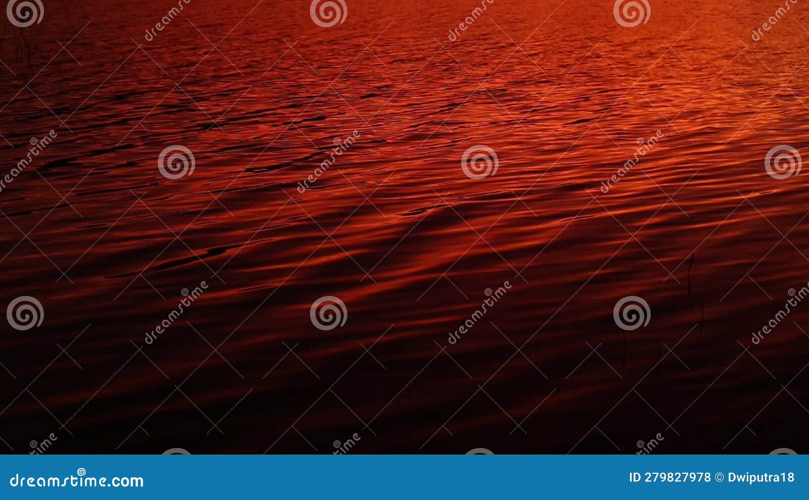 Reflection of Sunlight Over Lake Surface Sunrise and Orange Color Stock ...