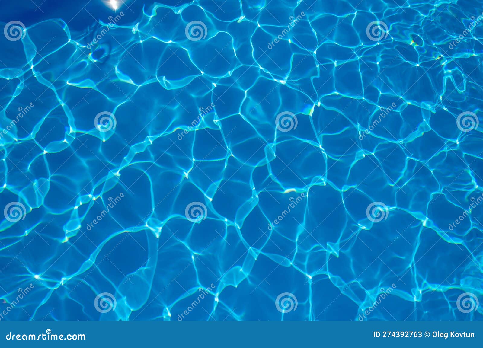 The Reflection of the Suns Rays in the Water in the Pool with Sea Water ...