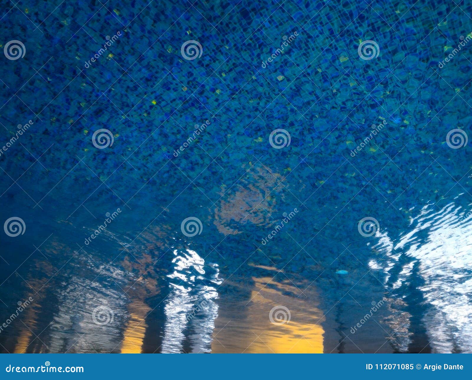 Reflection on the Swimming Pool Water Stock Image - Image of water ...