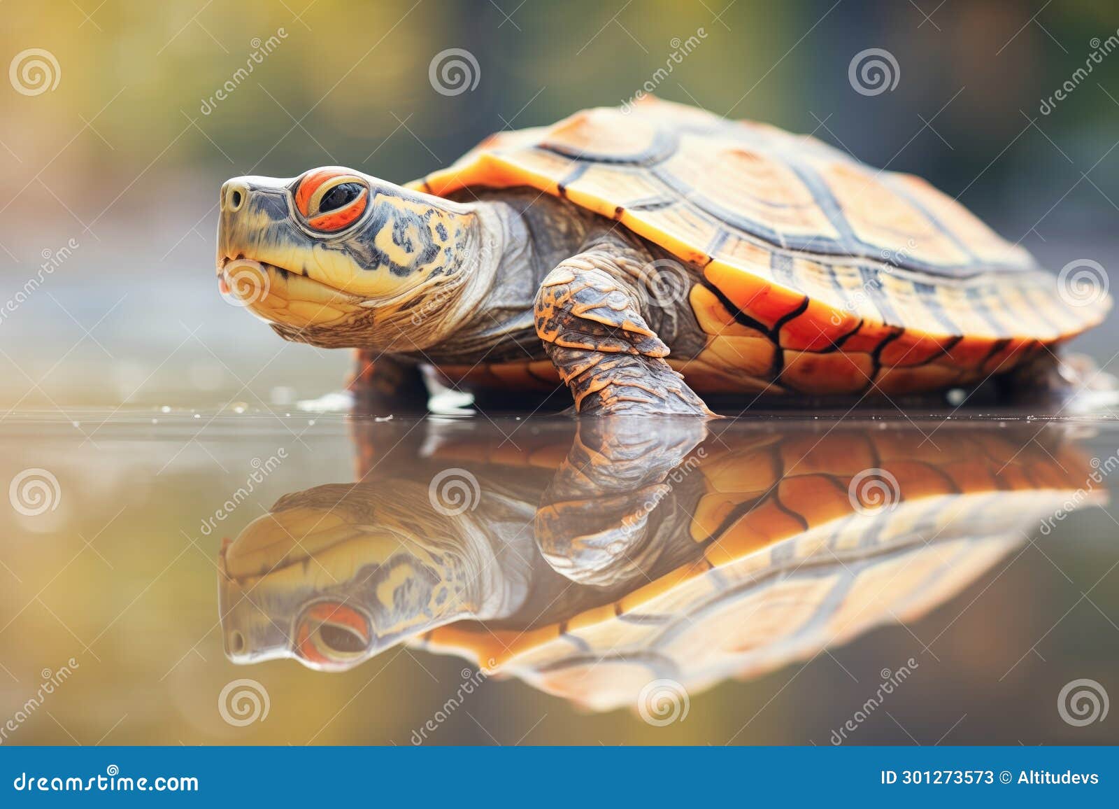 Swimming Turtle In The Ocean Silhouette Illustration Cartoon Vector ...