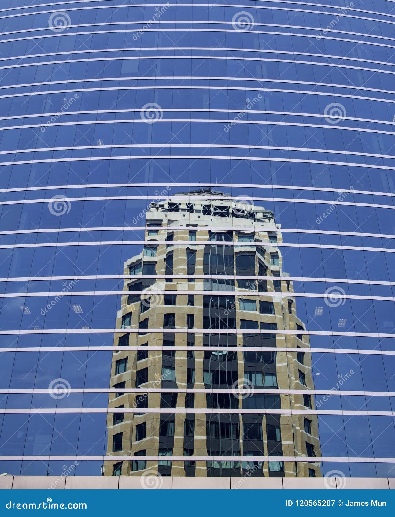 Reflection of a Tall Building Stock Image - Image of tall, bigger ...