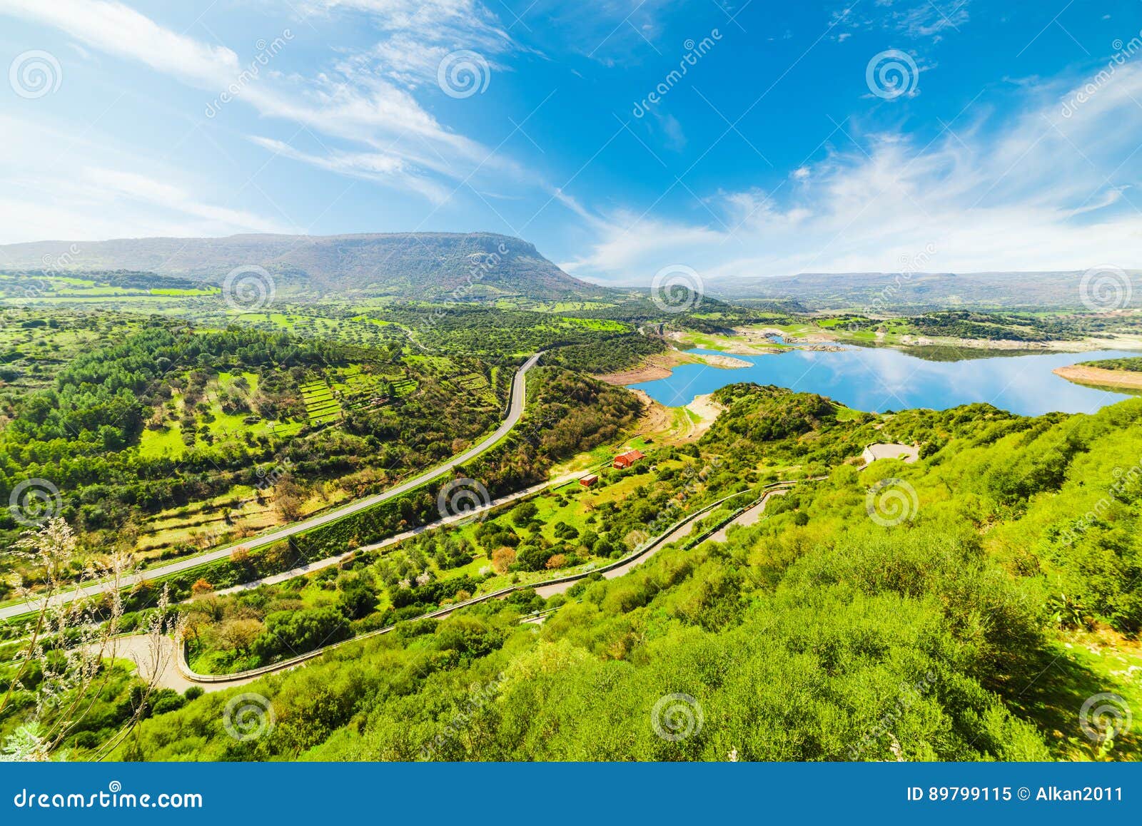 Reflection in Temo lake stock image. Image of lawn, blue - 89799115