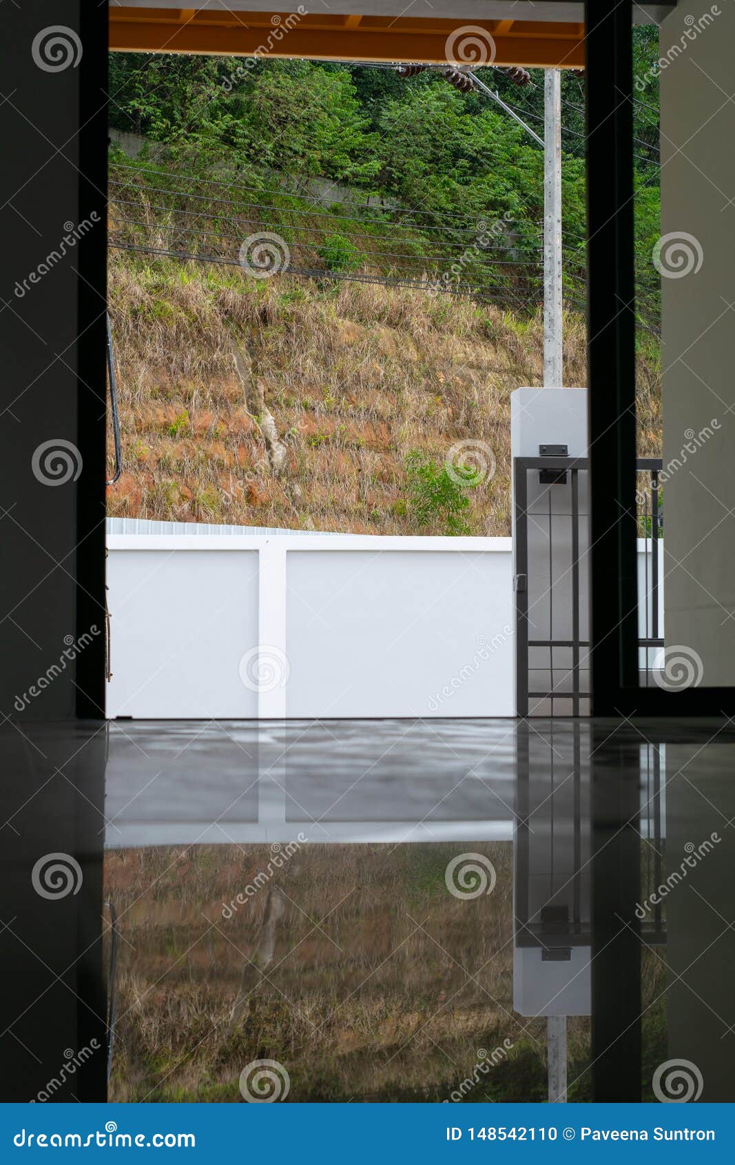 Reflection on the Tile Floor Stock Photo - Image of reflecting, nature ...