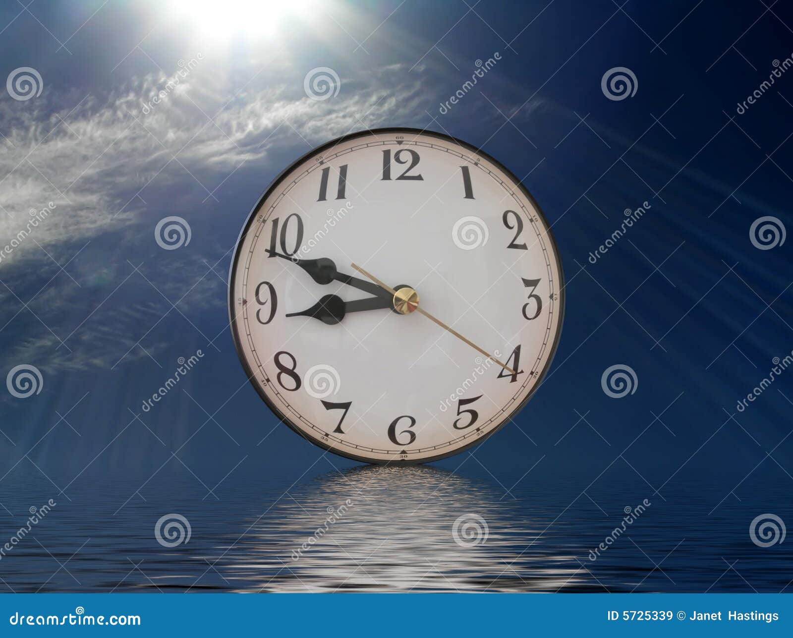 Reflection Time stock illustration. Illustration of reflection - 5725339