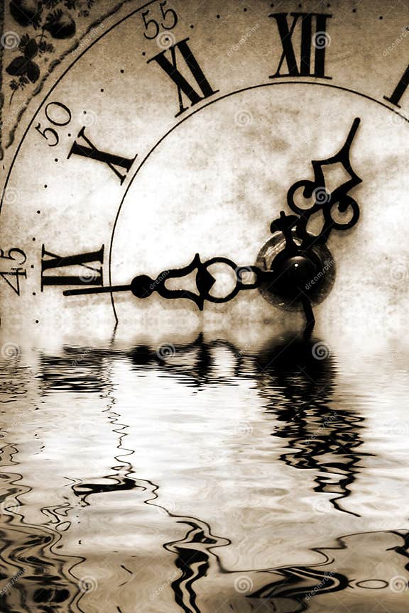 Reflection of Time stock photo. Image of passing, midnight - 595714