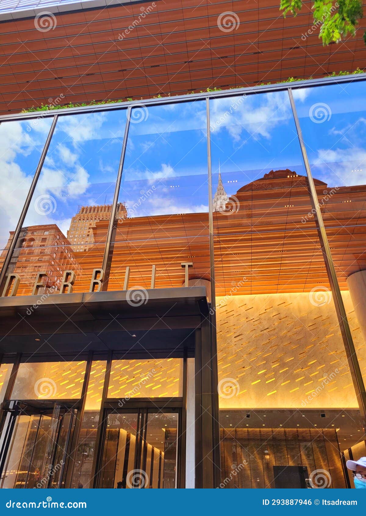 Reflection of the Top of the Chrysler Building on the Summit One ...