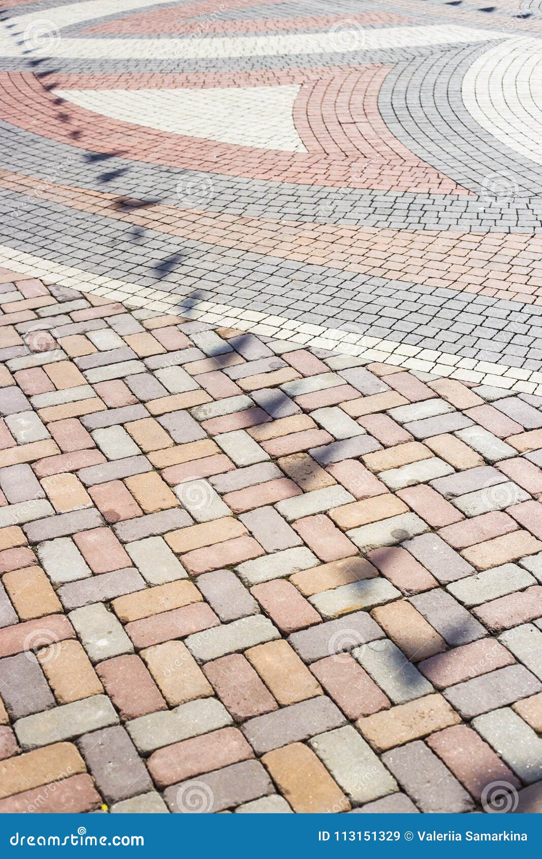 Decorative Multi-colored Flags Stock Image - Image of pavement ...