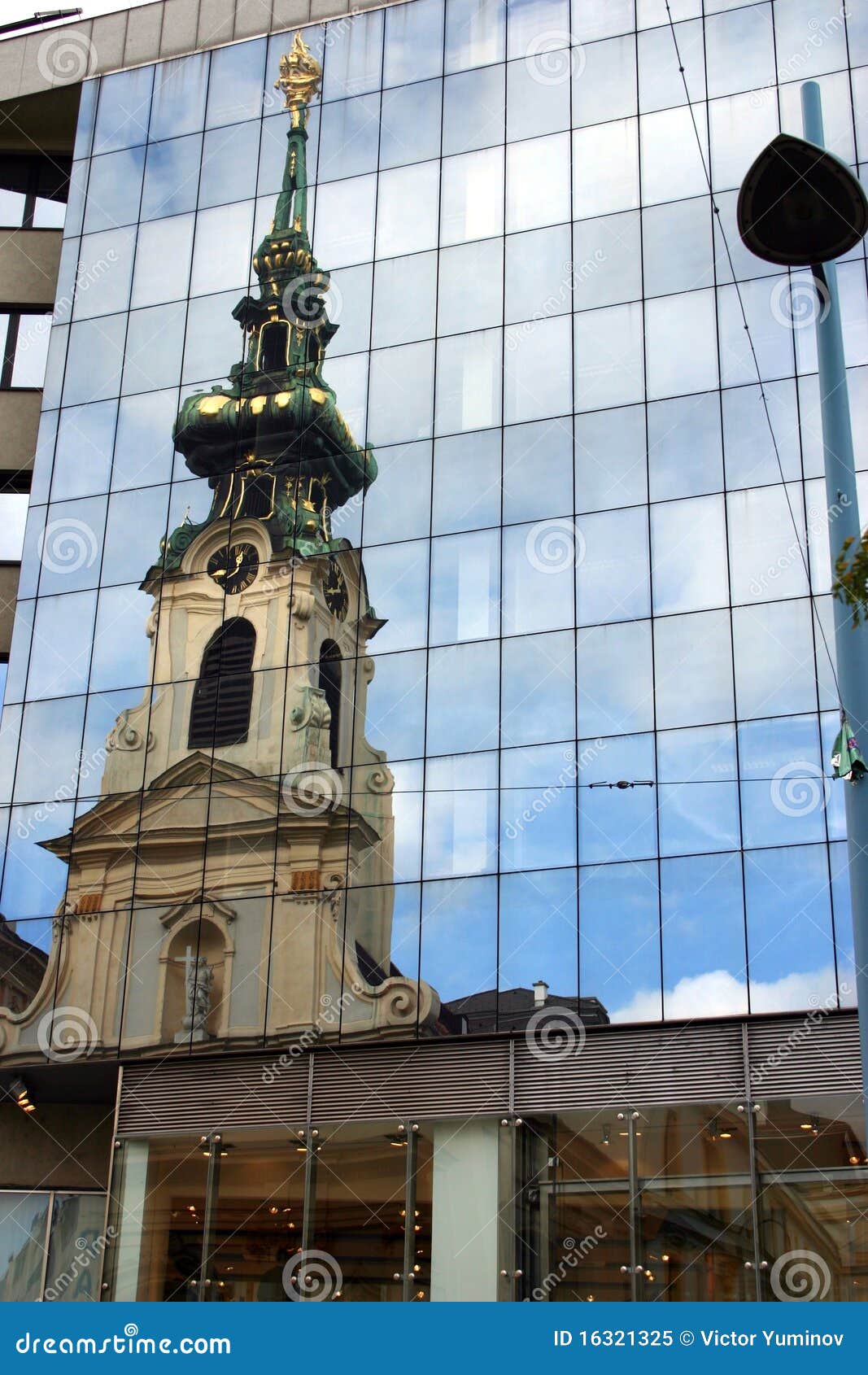 The Reflection View of Church Stock Image - Image of view, austria ...