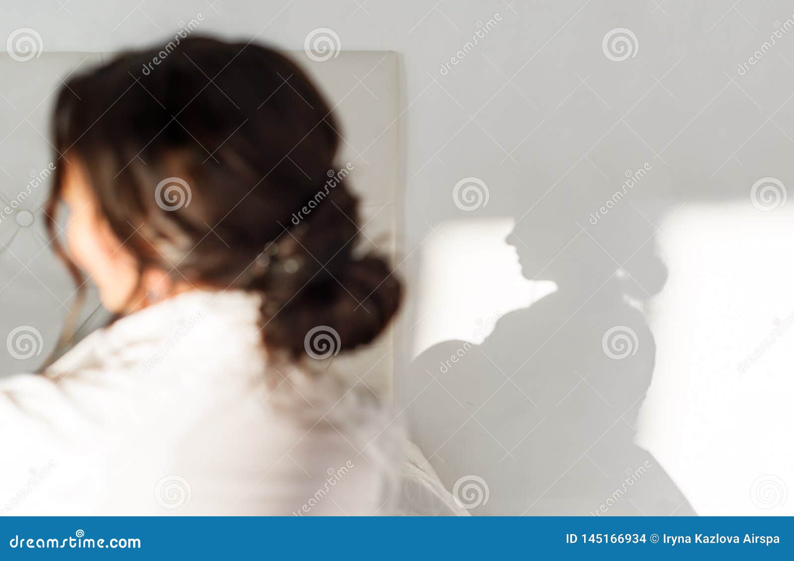 Reflection On The Wall Of Stairs And Other Decorations, In The Form Of ...