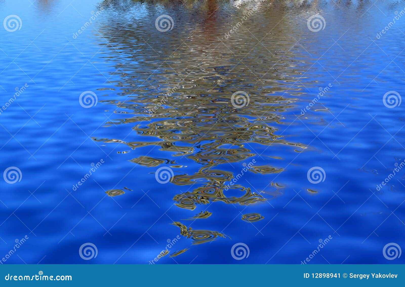 Reflection in water stock image. Image of line, shiny - 12898941
