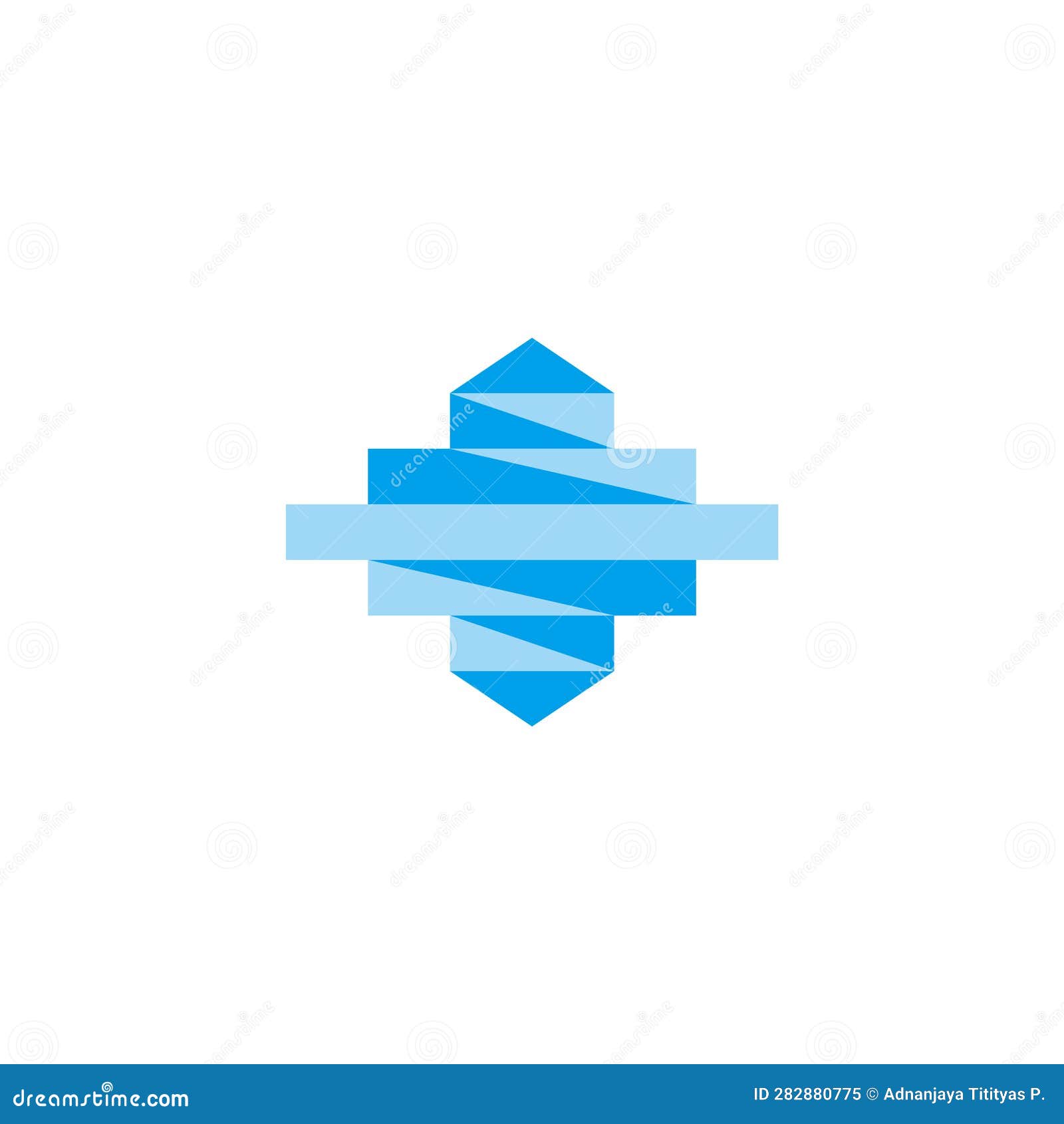 Reflection Water Abstract Blue House Lake Logo Vector Stock Vector ...
