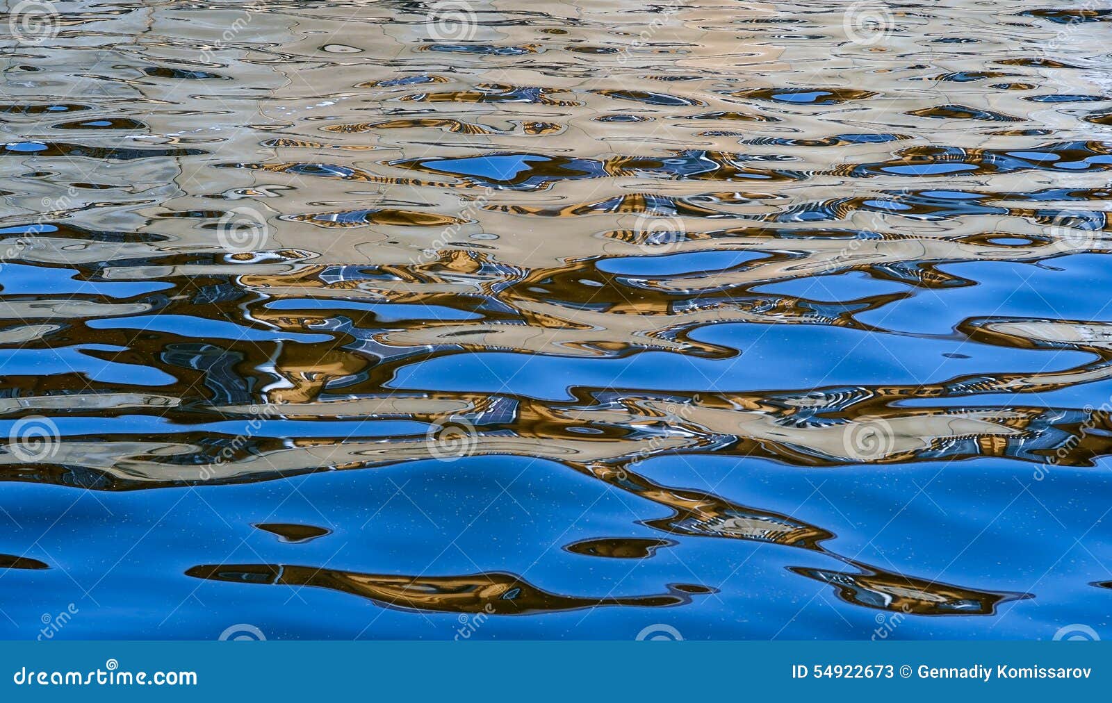 Reflection in Water.a Background for Your Project Stock Image - Image ...