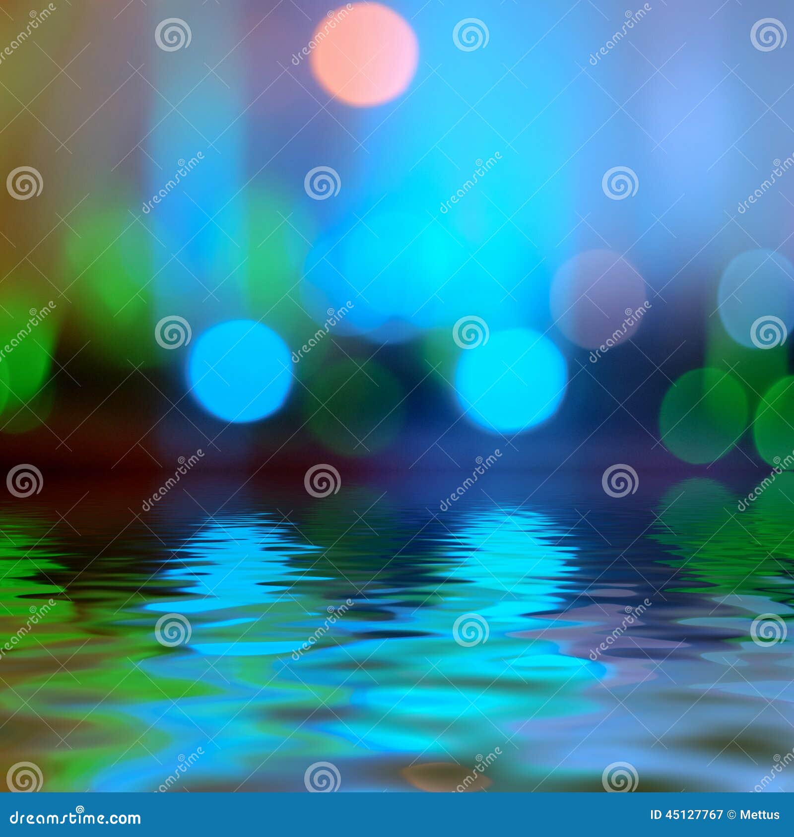 Reflection in Water Bokeh Background Light Blue Stock Image - Image of ...