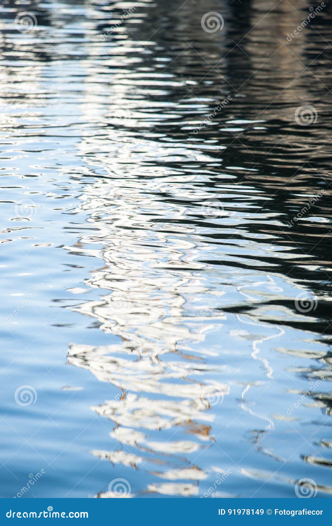 Reflection in the Water of a Sailboat Stock Image - Image of harbor ...