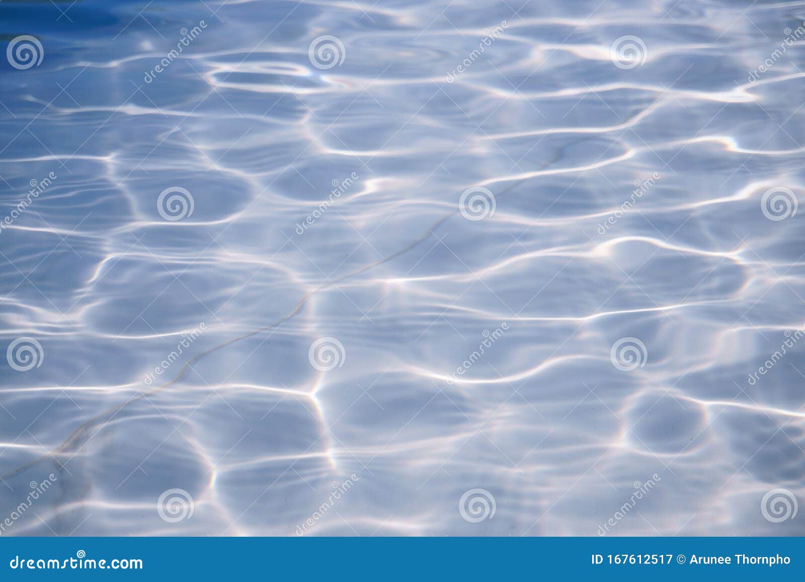 Reflection of Water Surface Above White Tiles Pattern Make Light and ...