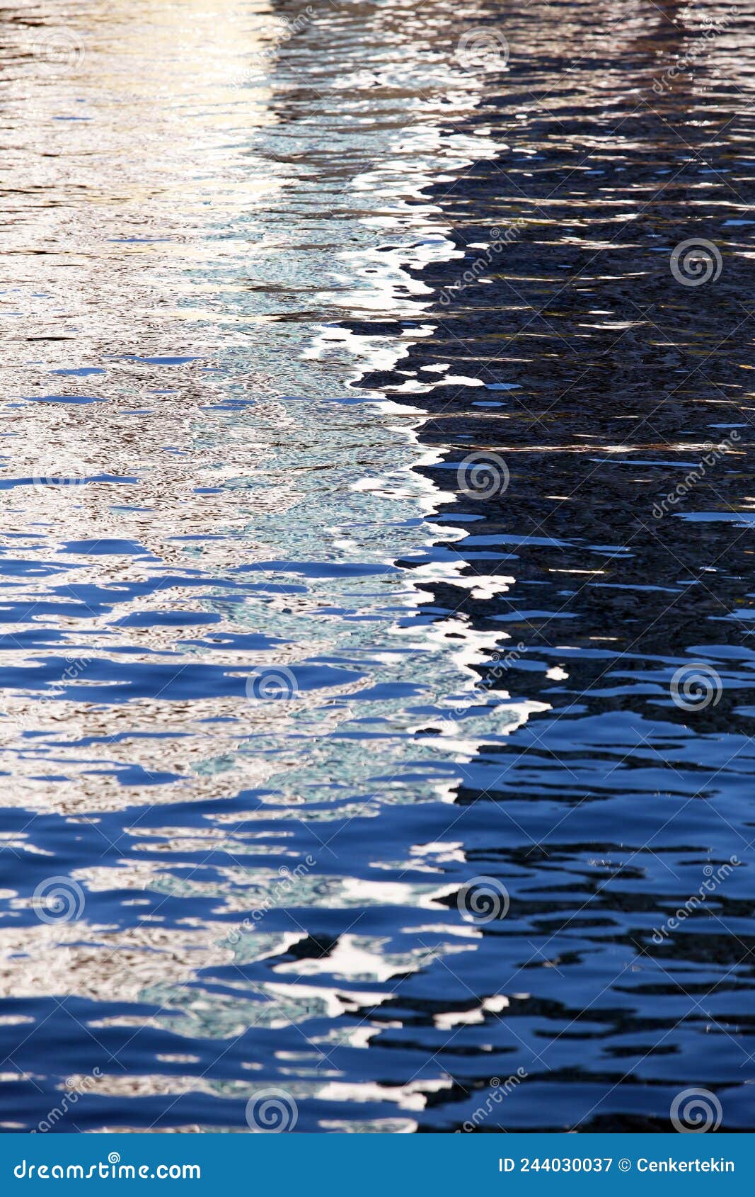 Reflection on Water Surface Stock Image - Image of pattern, color ...
