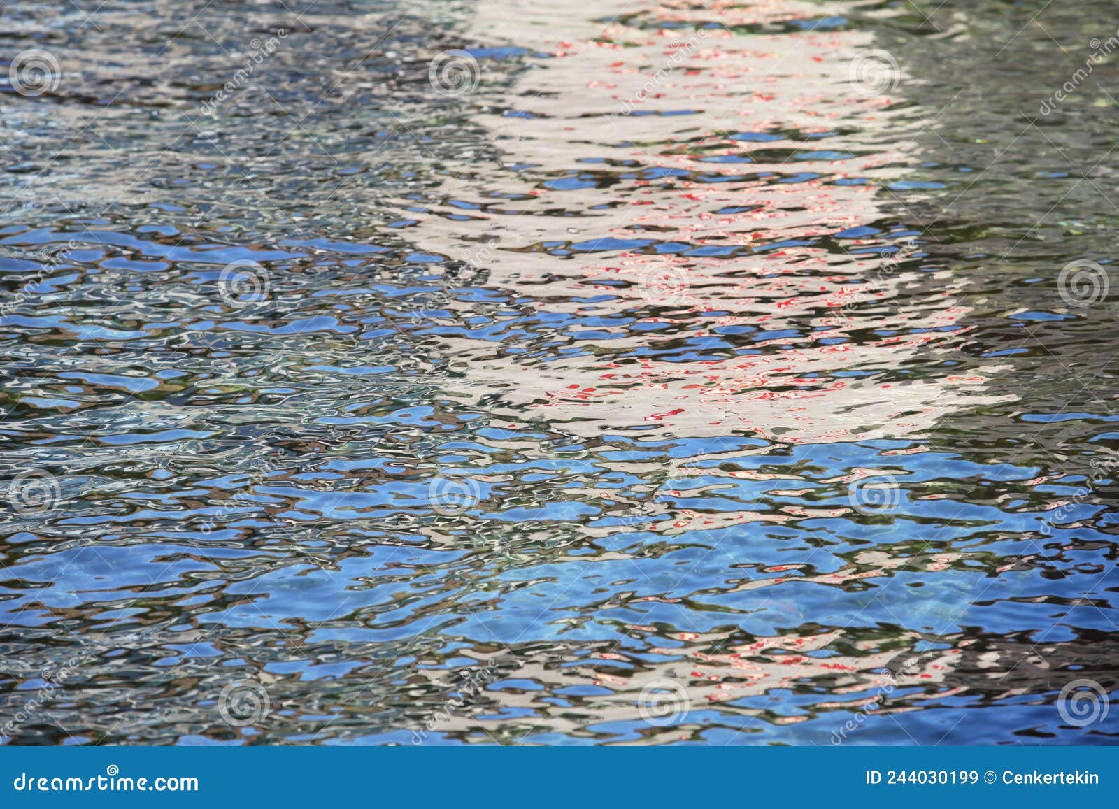 Reflection on Water Surface Stock Image - Image of pattern, coastline ...