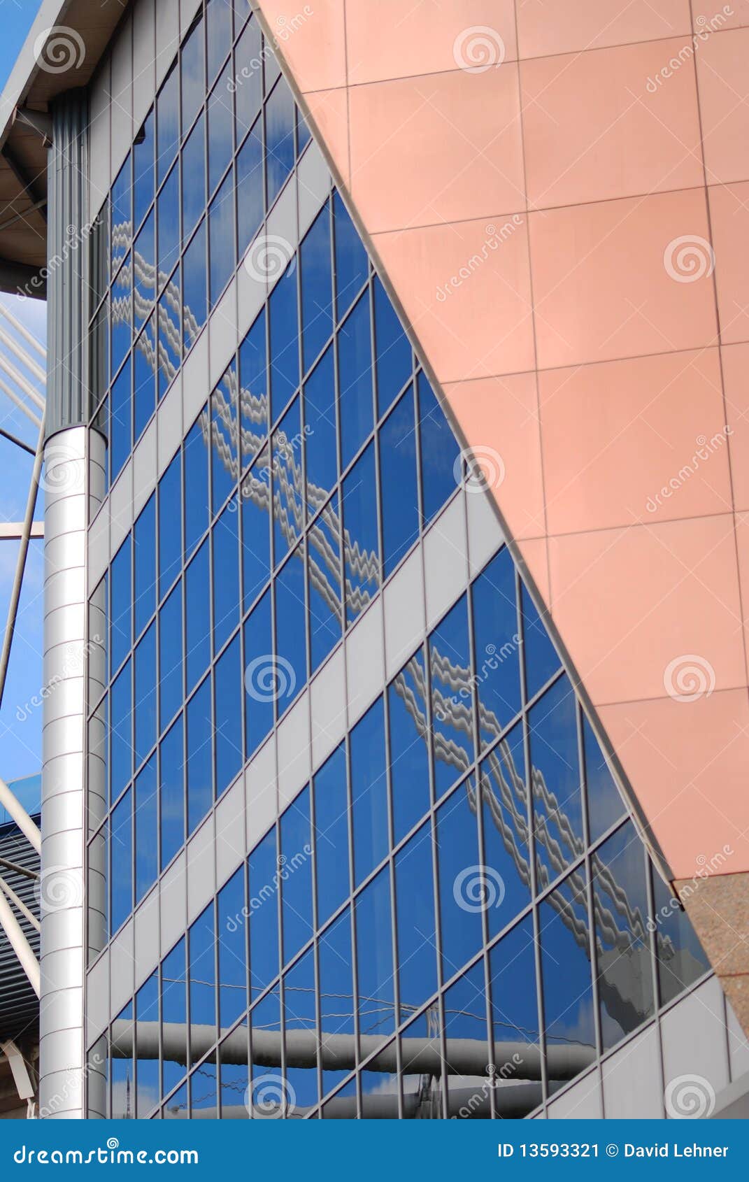 Reflection in window stock image. Image of blue, millennium - 13593321