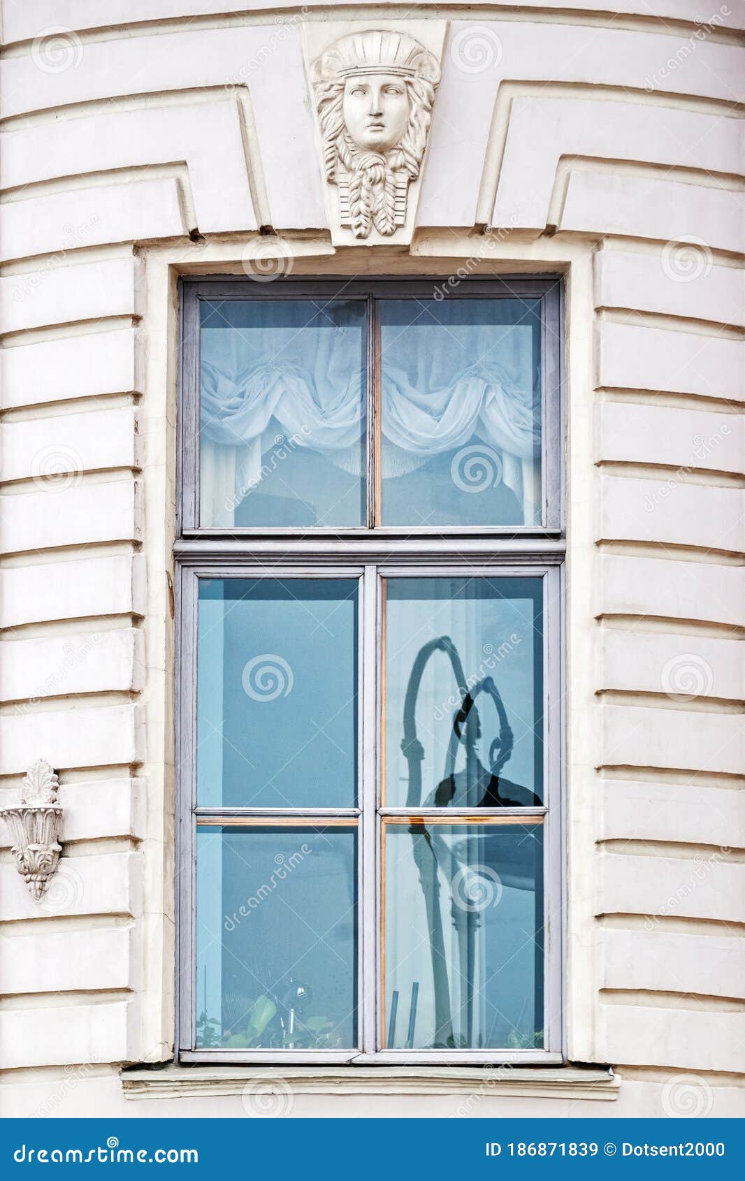 Reflection in the window stock image. Image of exterior - 186871839