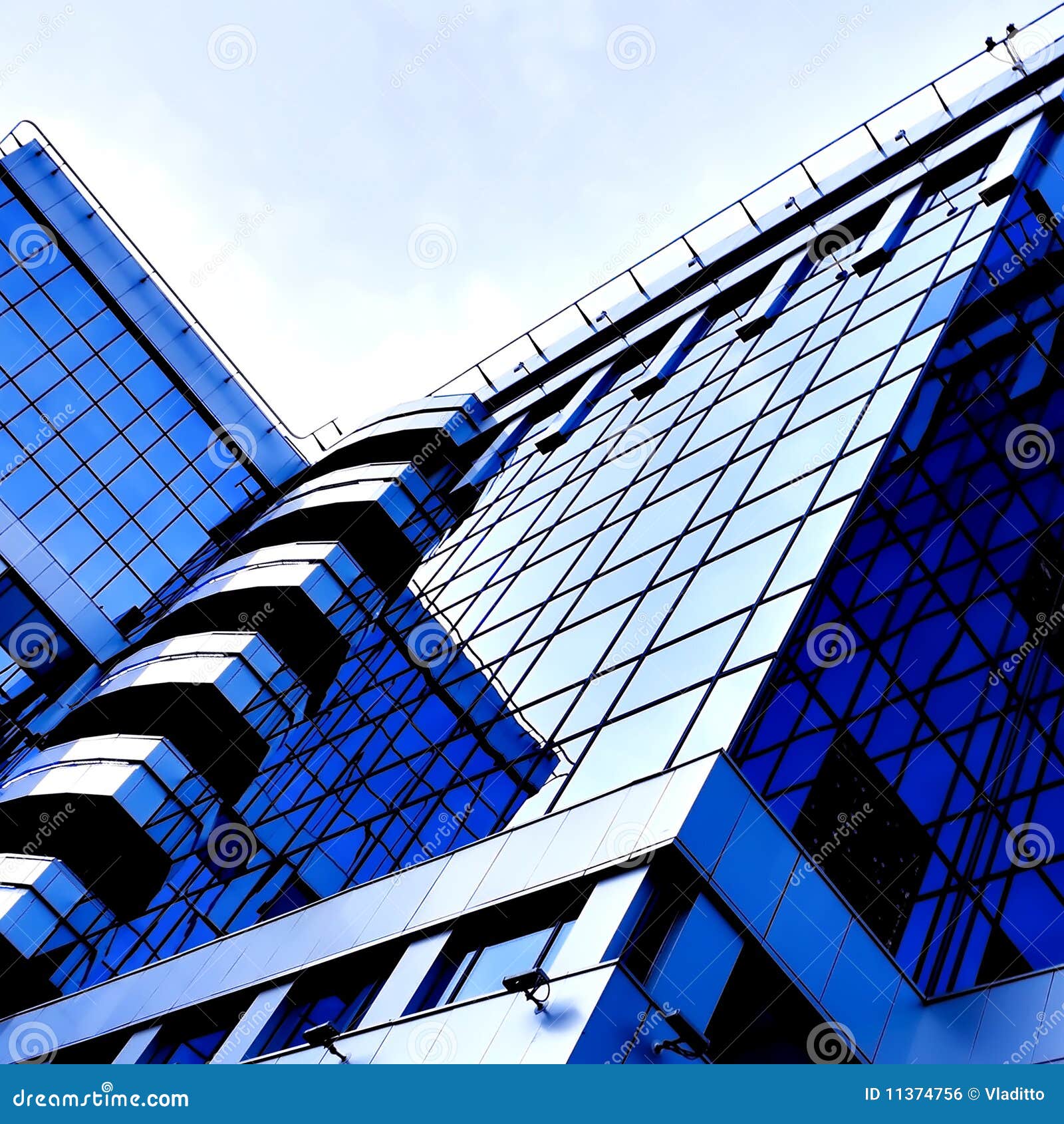 Reflection in windows stock photo. Image of office, downtown - 11374756