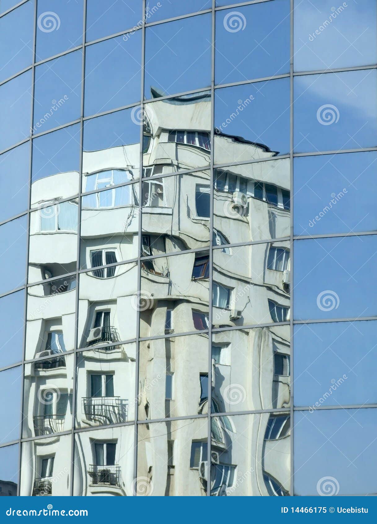 Reflection on the windows stock image. Image of building - 14466175
