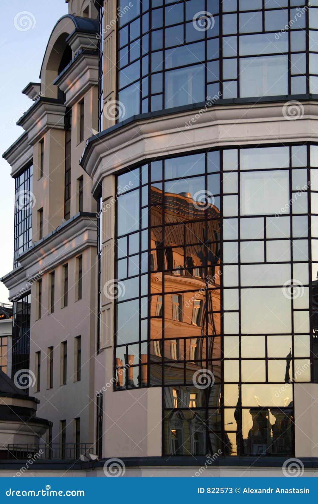 Reflection in windows stock image. Image of futuristic - 822573