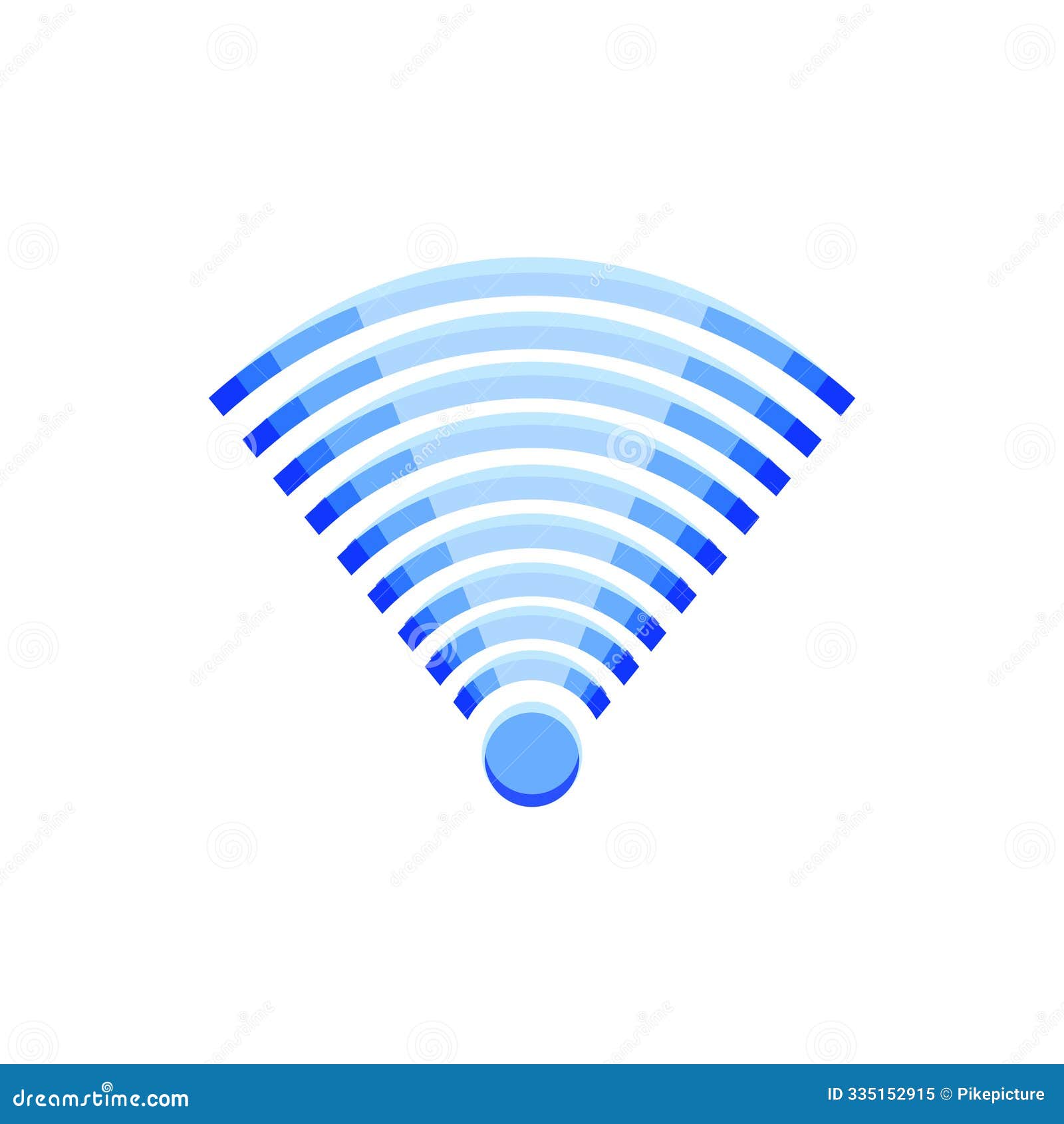 Modulation Wireless Signal Wave Cartoon Vector Illustration ...