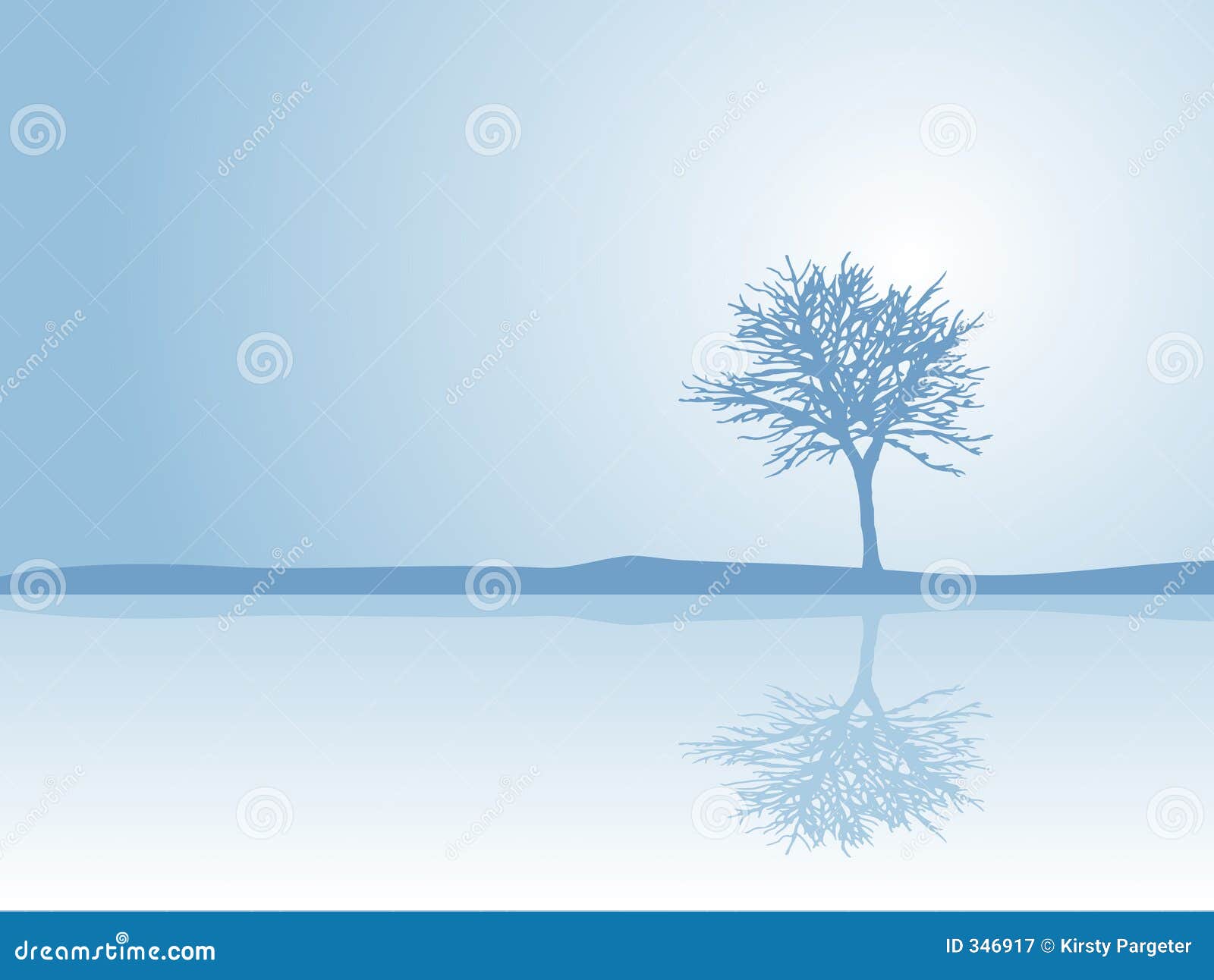 Reflections stock vector. Illustration of blue, landscape - 346917