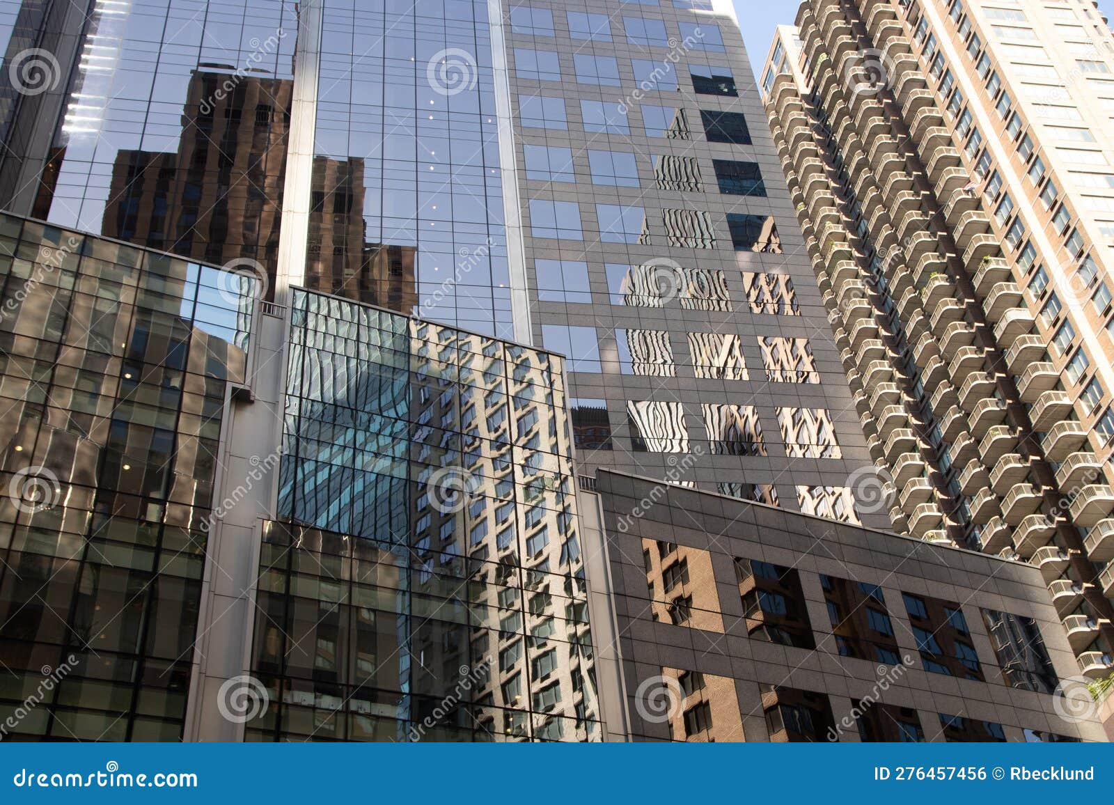 Reflections and Angles of Buildings and Skyscrapers in Manhattan New ...