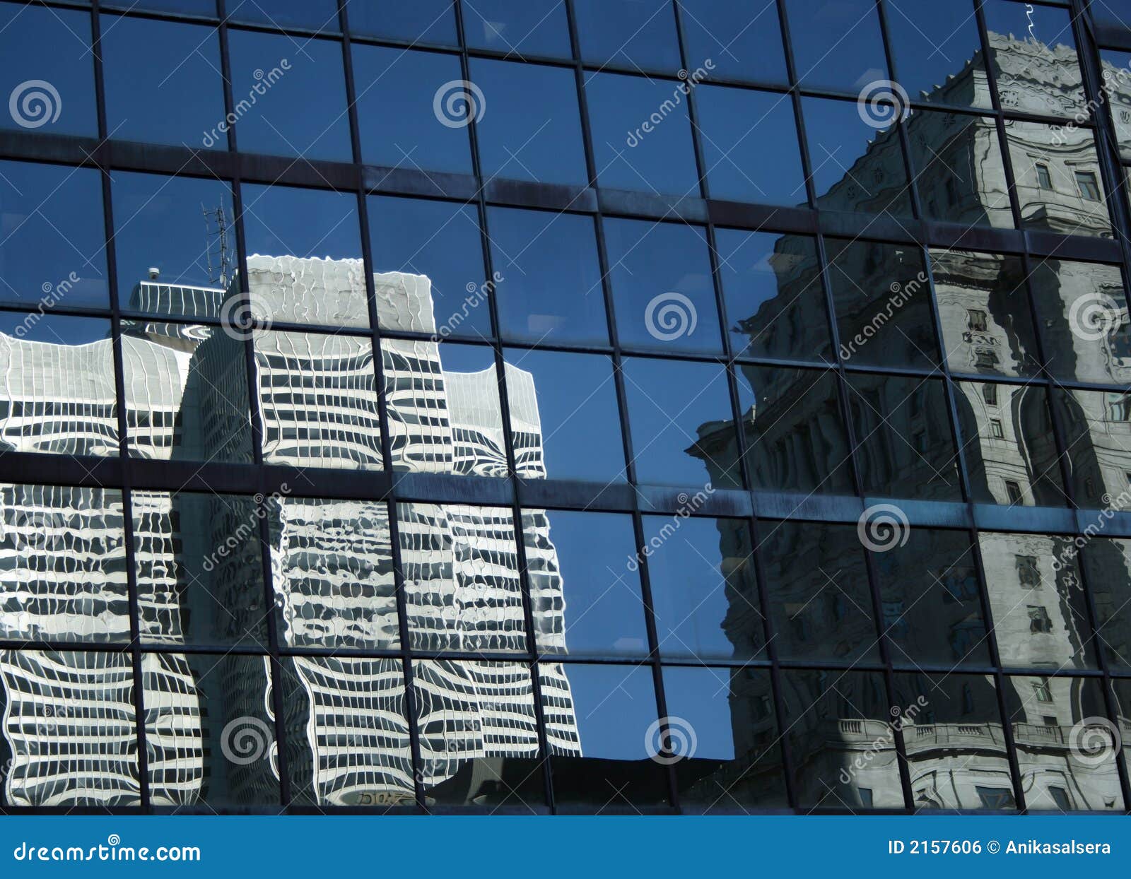Reflections of buildings stock photo. Image of contemporary - 2157606
