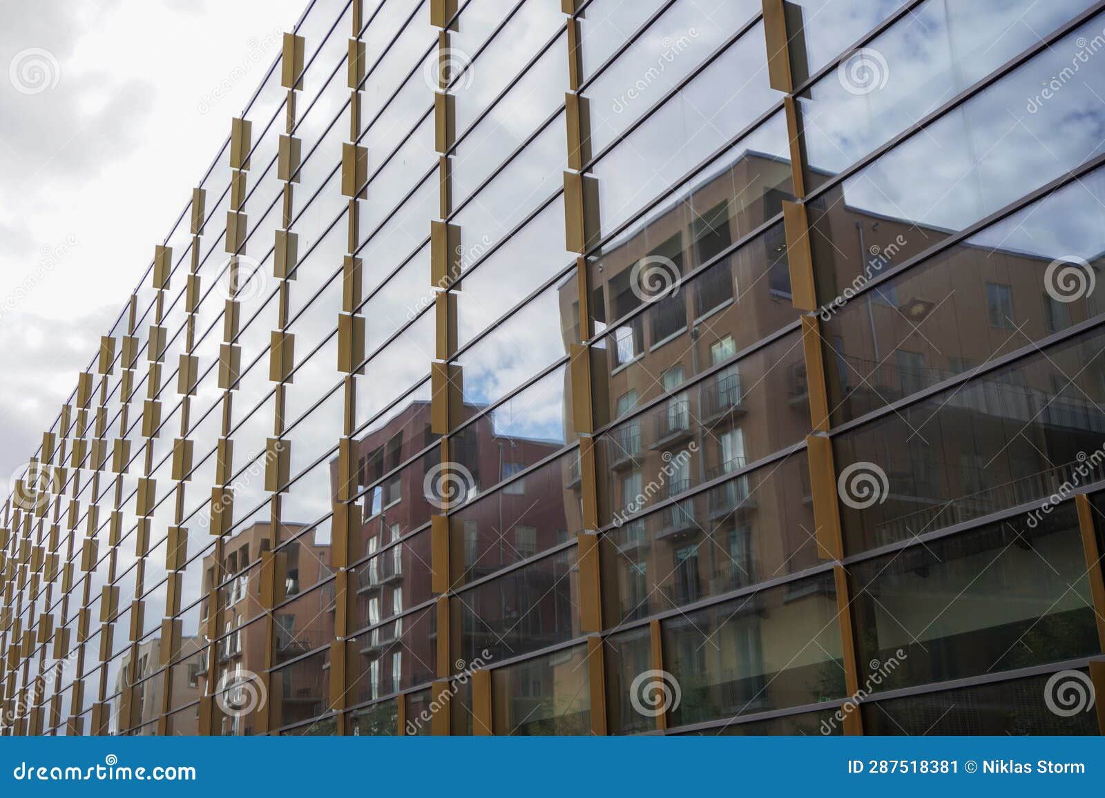 Reflections of Buildings in a Building Editorial Photo - Image of items ...