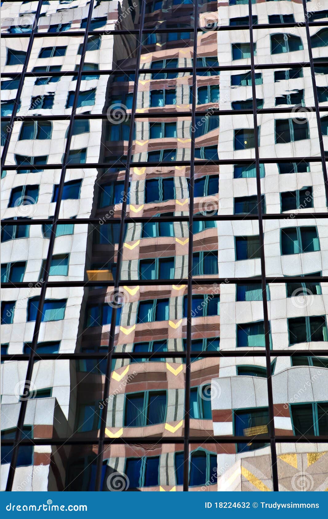 Reflections of Buildings in Skyscraper Windows Stock Photo - Image of ...