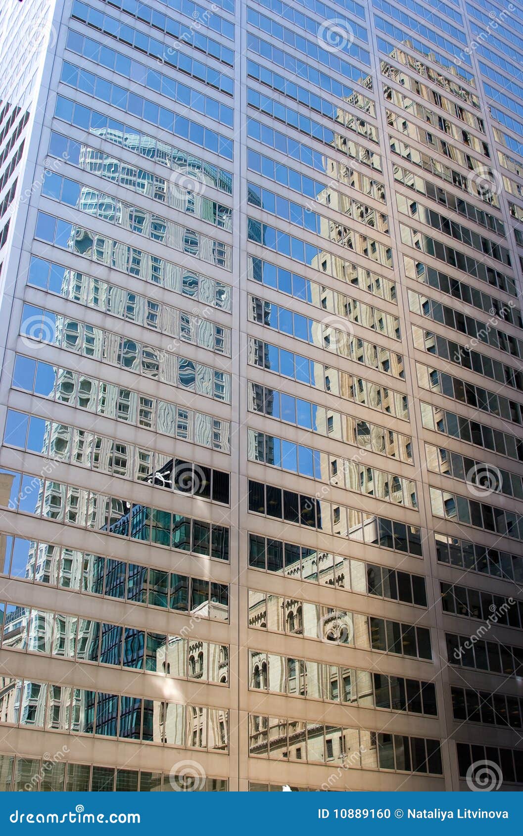 Reflections in a Business Building Stock Photo - Image of wall, tower ...
