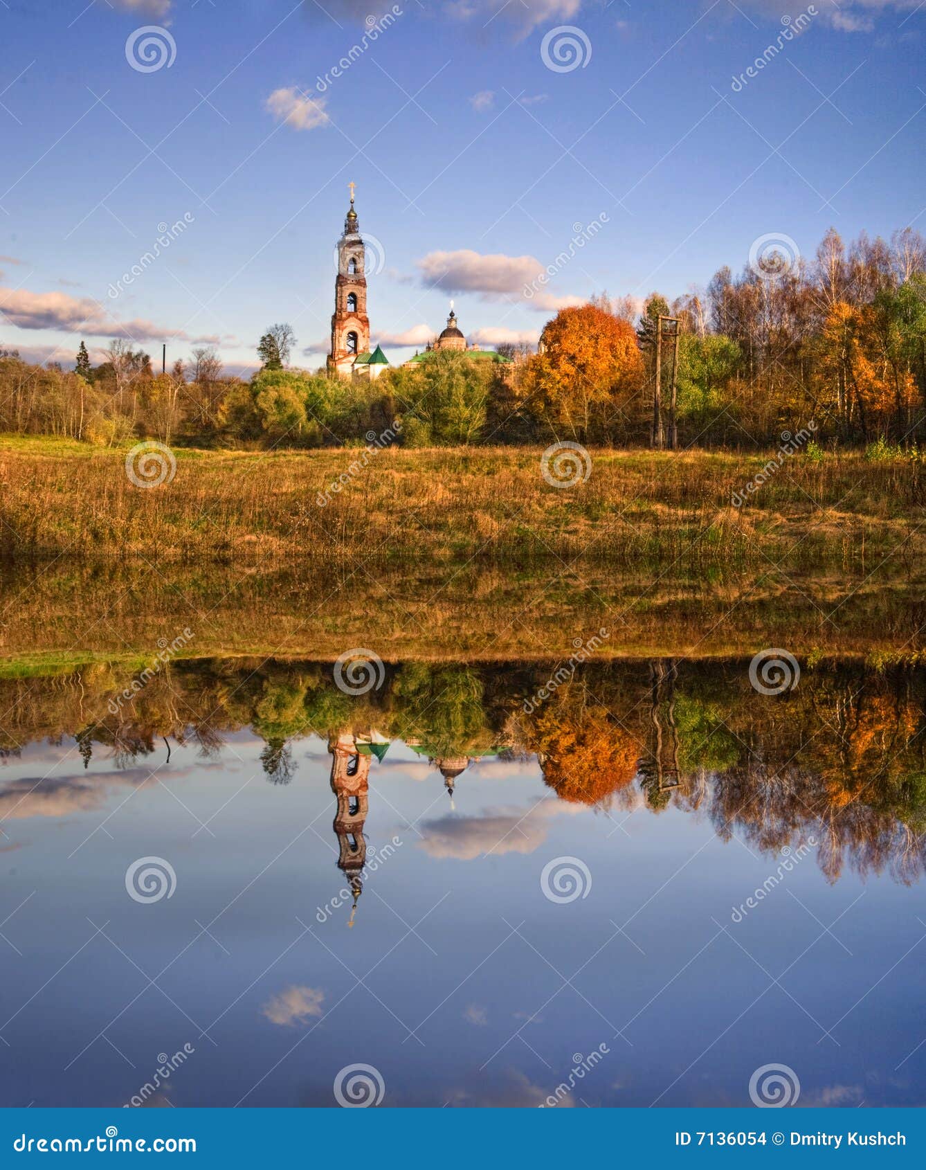 Reflections of church stock photo. Image of region, religion - 7136054