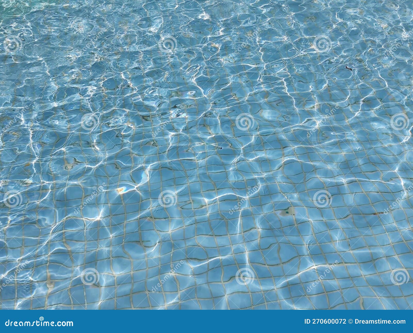 Reflections on Crystal Clear Water of a Swimming Pool Stock Photo ...
