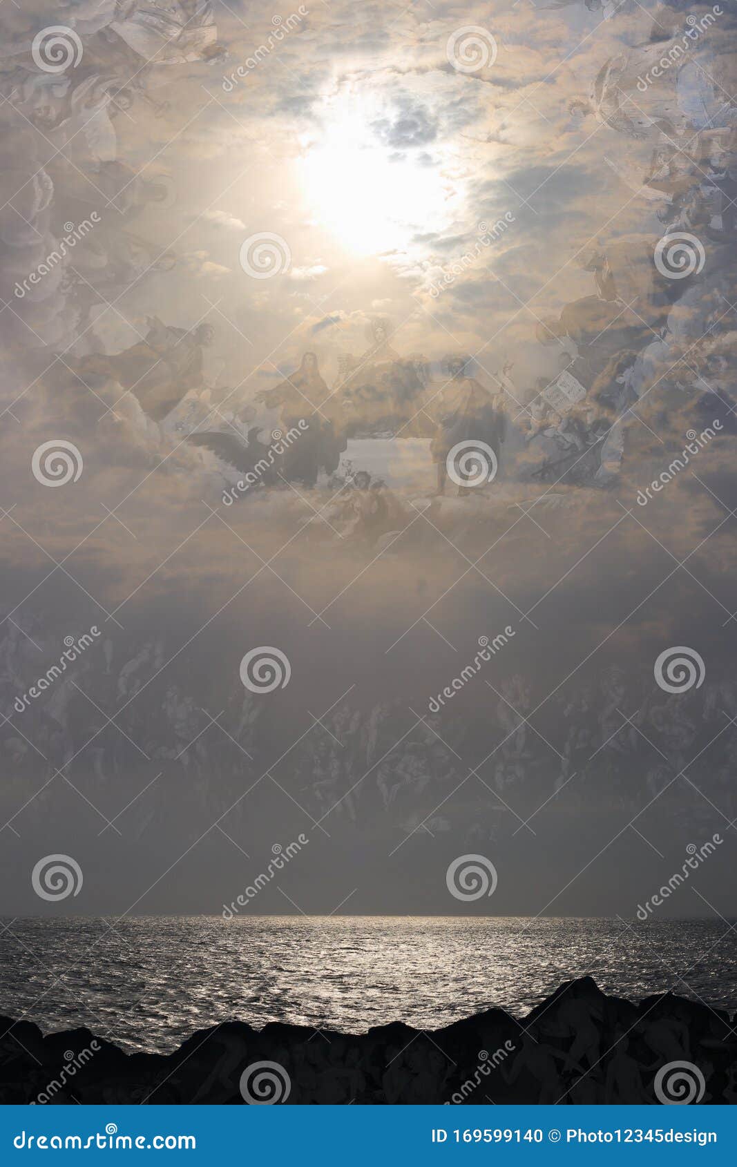 Reflections on the Eternal Against the Sunset Stock Photo - Image of ...