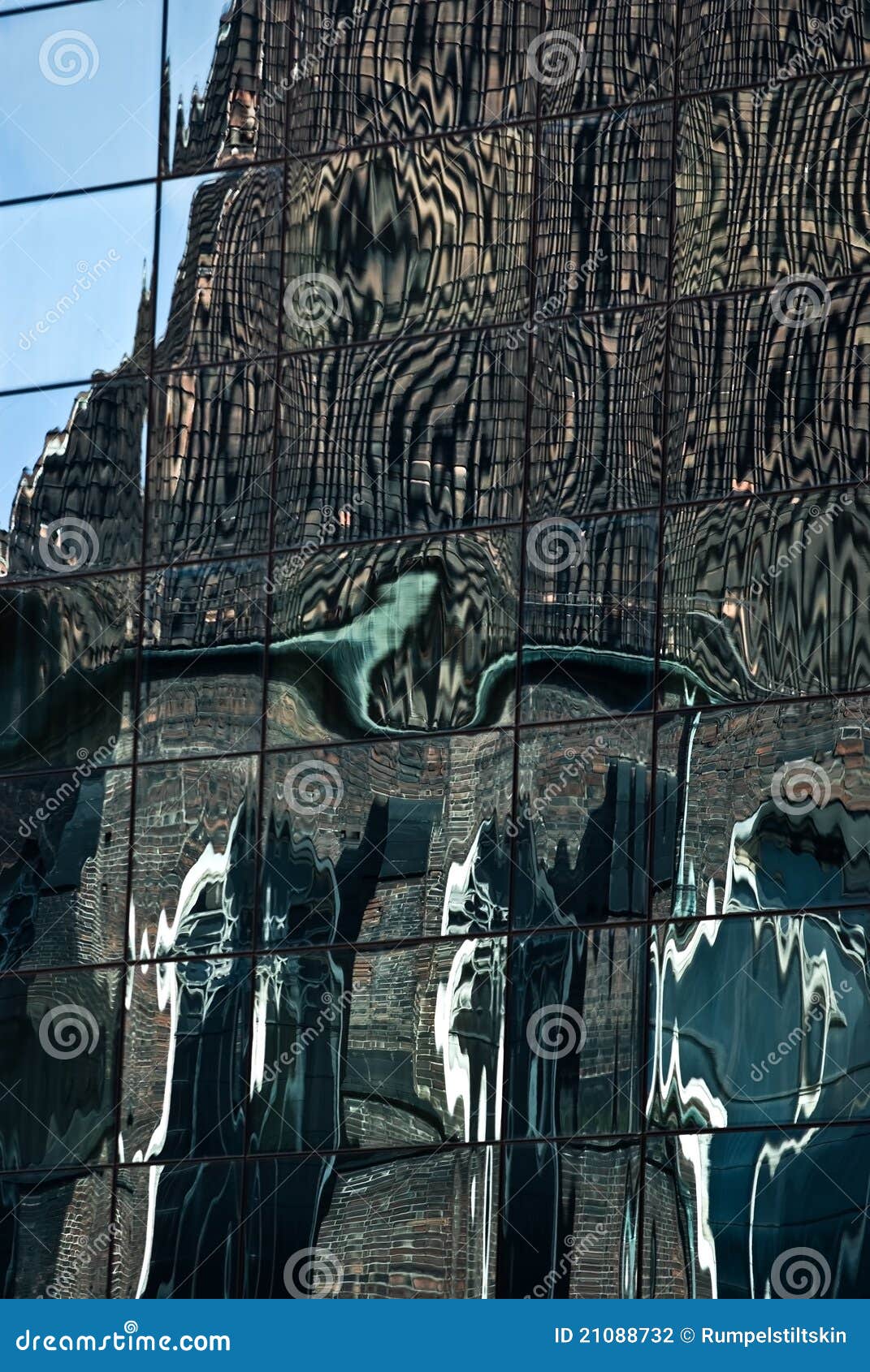 Reflections in a Glass Wall Stock Photo - Image of city, pattern: 21088732