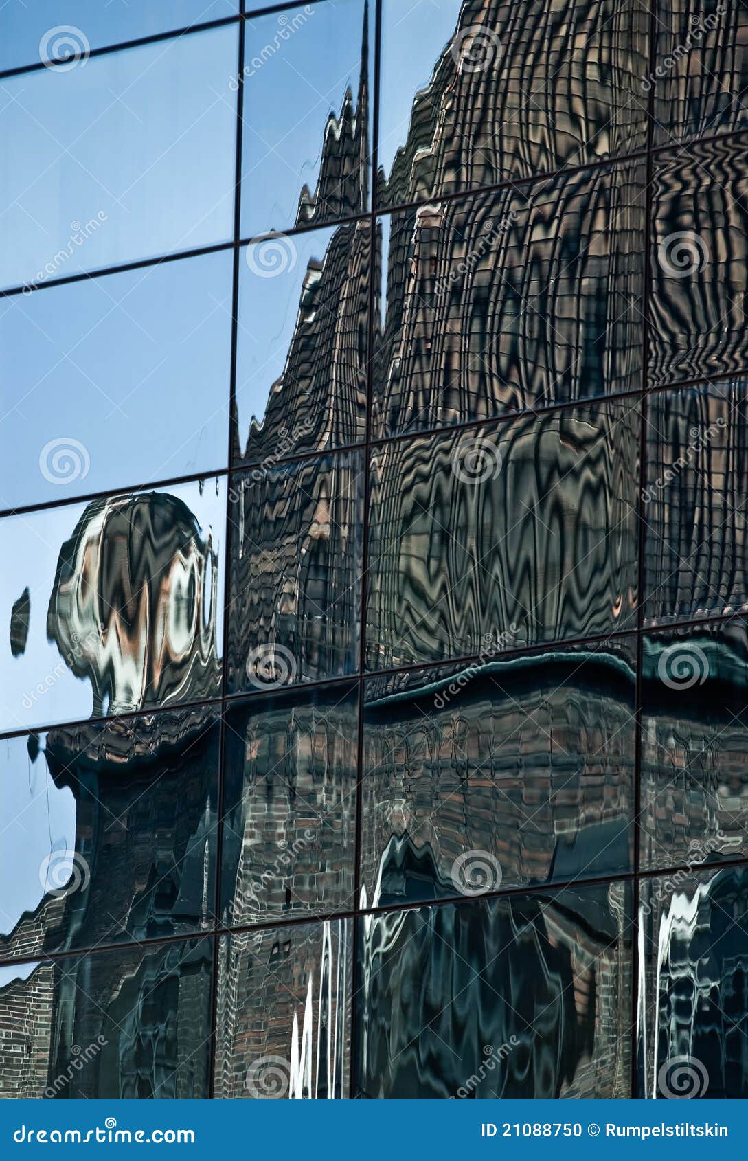 Reflections in a Glass Wall Stock Photo - Image of reflection, modern ...