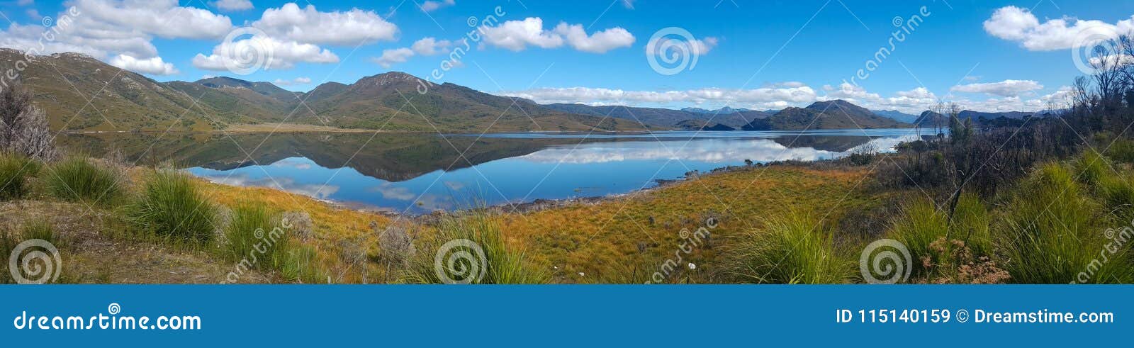 Reflections On Lake Pedder Tasmania Australia Stock Image Image Of Fjord Autumn 115140159