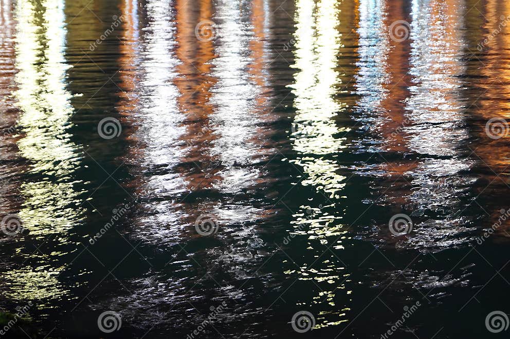 Reflections of lights stock illustration. Illustration of colorful ...